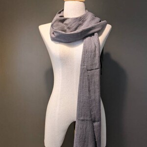 100% Pure Lotus Fiber Shawl 66”L X 17”W Medium Size, Hand-spun Natural ...