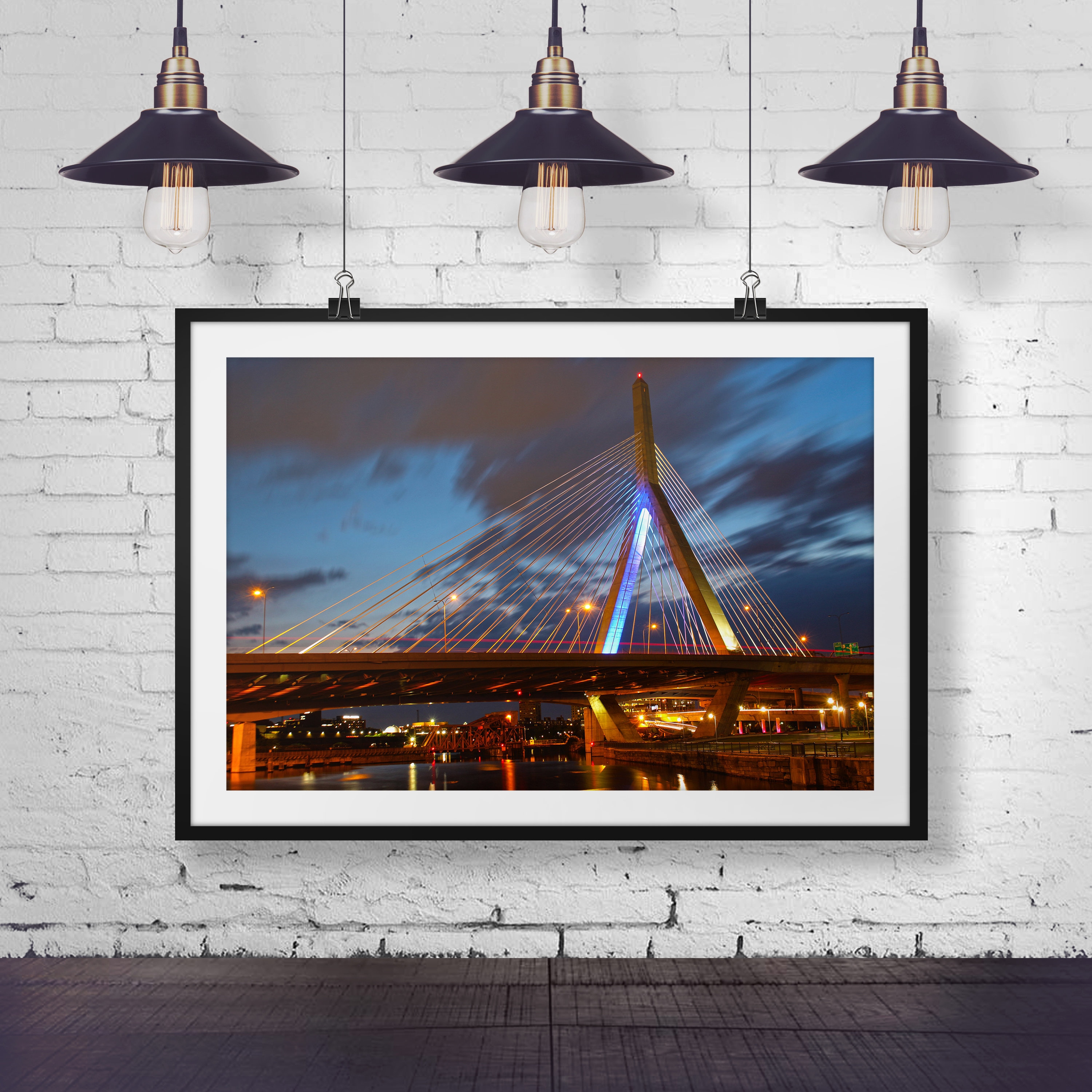 Boston Wall Decor for Home & Office Downtown Boston Boston - Etsy