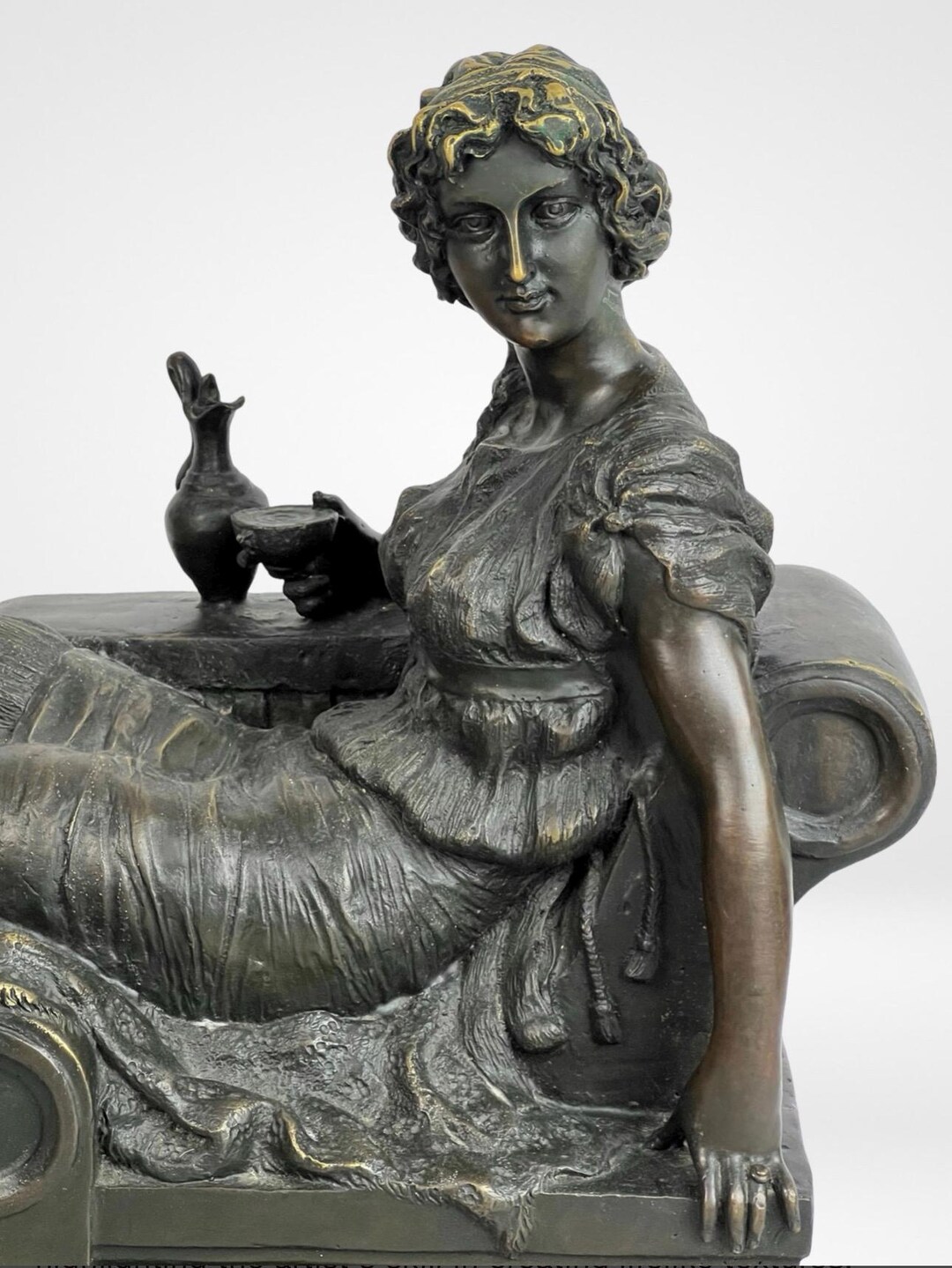 Neo-classical Bronze Sculpture of A Lady by Miol - Etsy