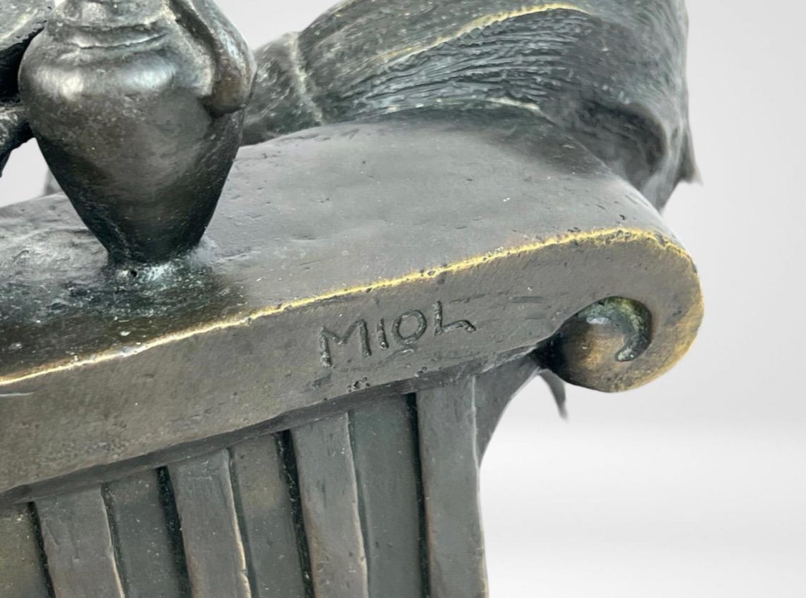Neo-classical Bronze Sculpture of A Lady by Miol - Etsy