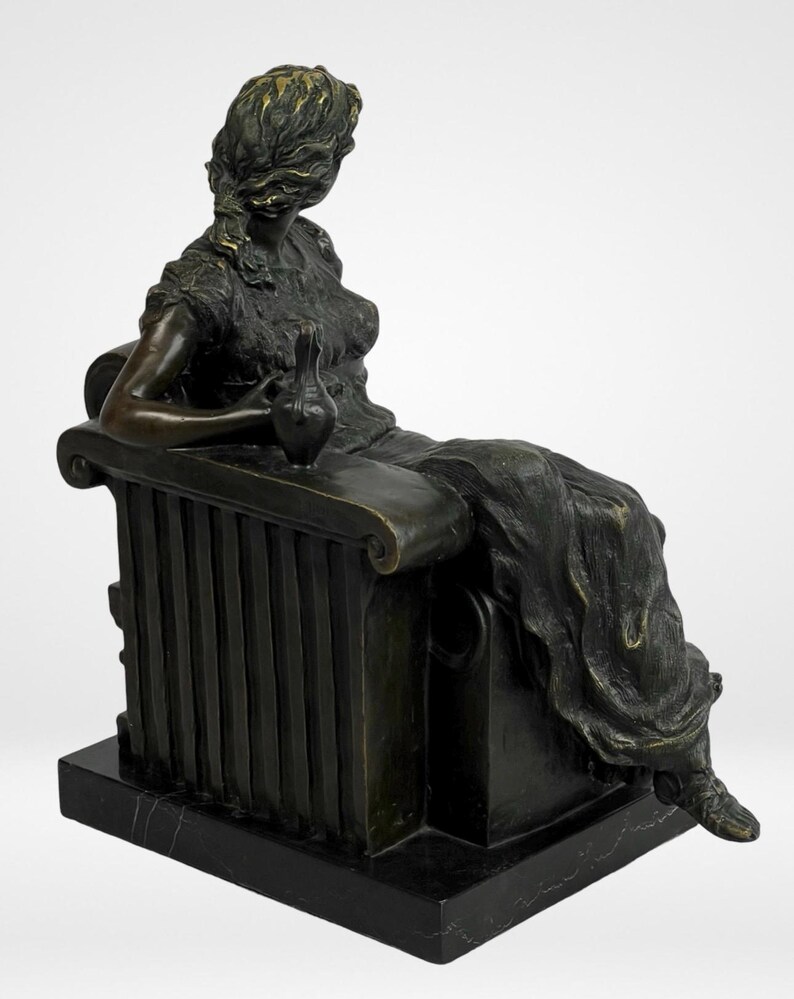 Neo-classical Bronze Sculpture of A Lady by Miol - Etsy