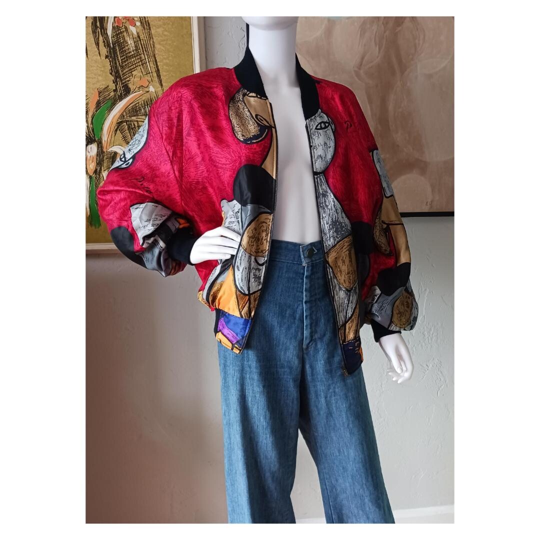 Vintage 90s Metro Picasso Windbreaker Small Medium Large - Etsy