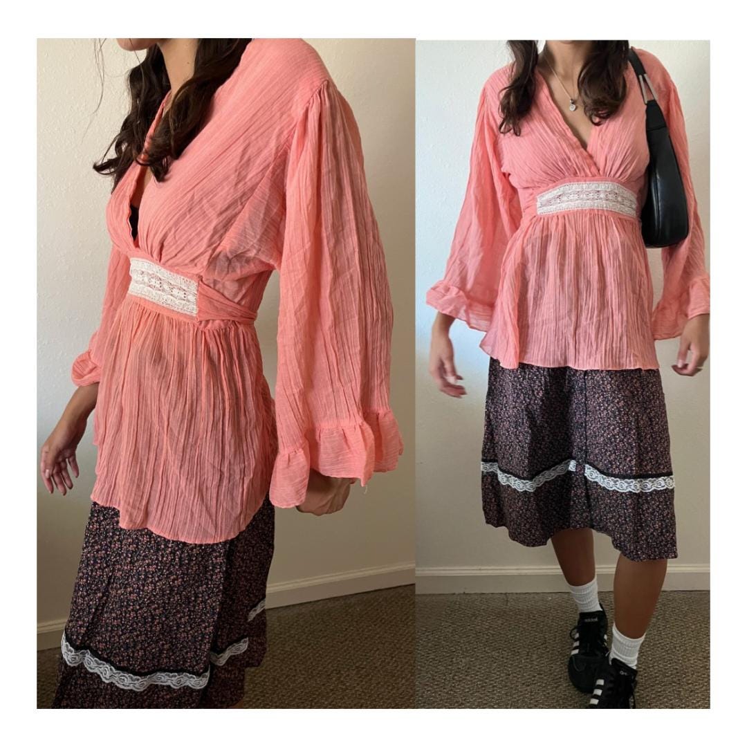 Bell Sleeve Gunne Sax - Etsy Bell Sleeve Gunne Sax - Etsy