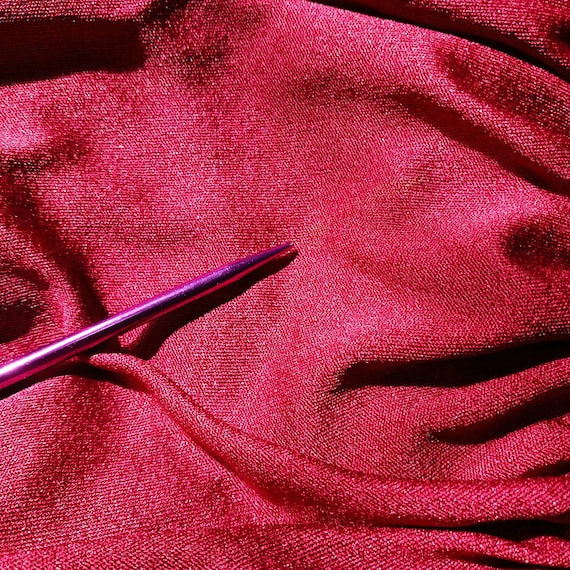 70s VTG Joy Stevens California Dark Red Maroon Balloo… - Gem