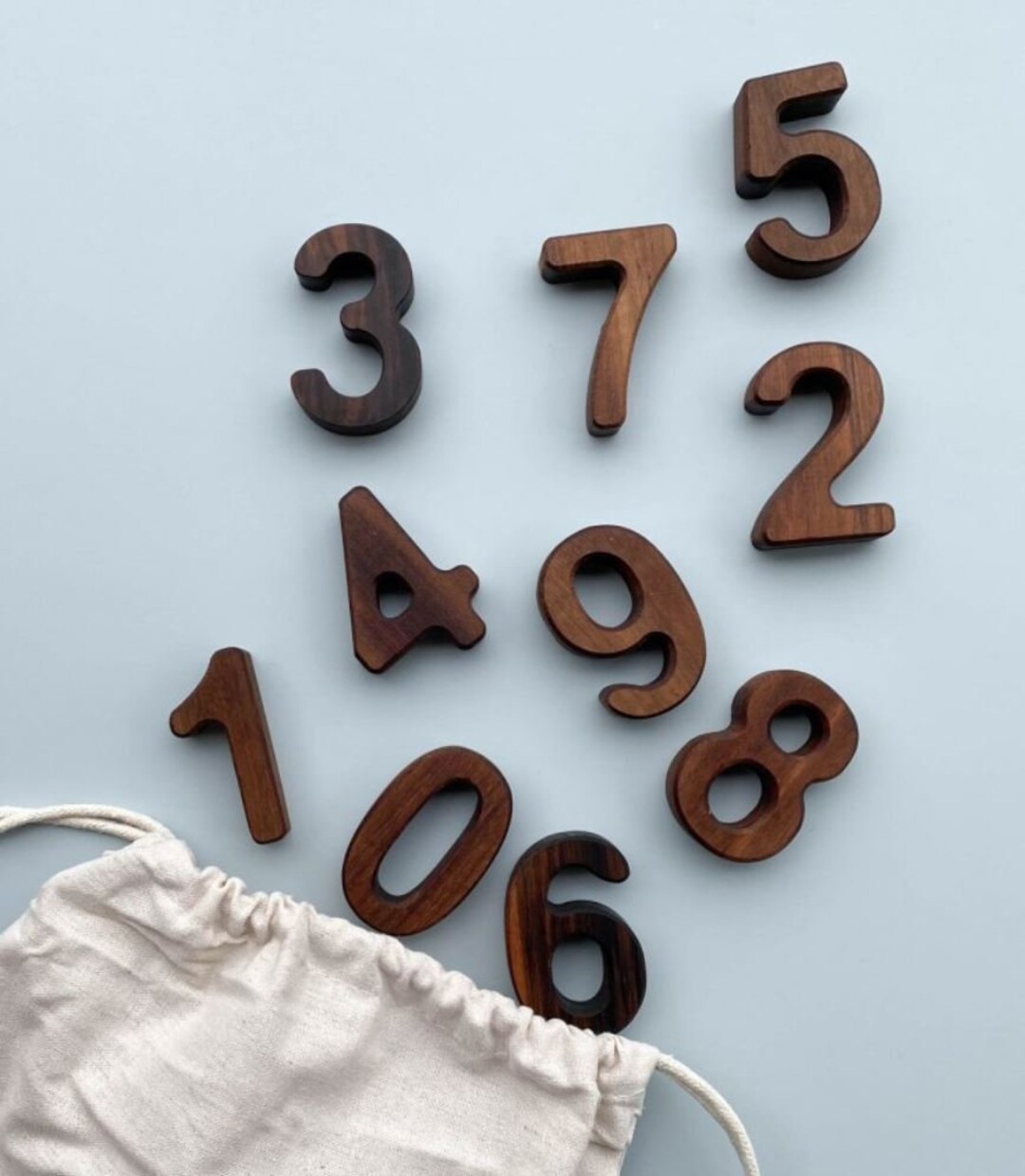 Wooden Numbers , Wooden Counting Numbers, Counting Toys, Educational ...