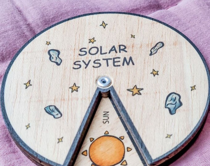 Solar System Wheel Planets Chart Solar System Homeschooling - Etsy India