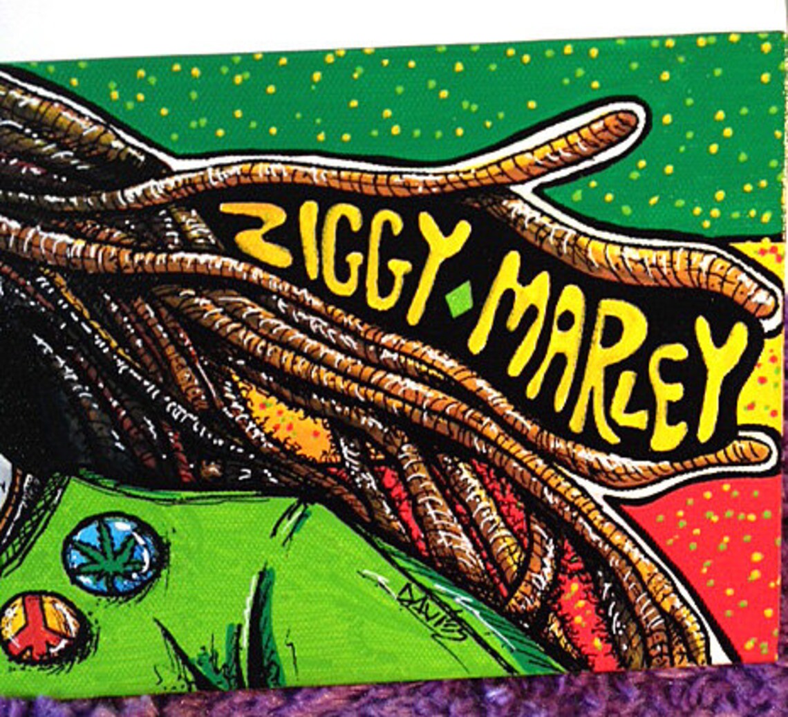 Ziggy Painting - Reggae – Music Art – Music Décor – Painting – Acrylic ...