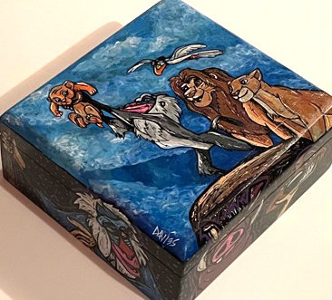 Lion King Themed Custom Hand Painted Cigar Box - Etsy