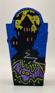 Vampires Zone- Custom Hand Painted Mini Coffin – Mini Coffin – Coffin ...