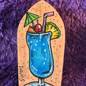 Boat Drinks Themed Mini Coffin -custom Hand Painted Mini Coffin, Music ...