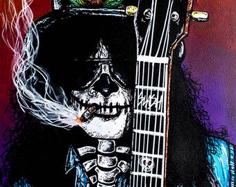 Slash Skull Wall Art - Etsy