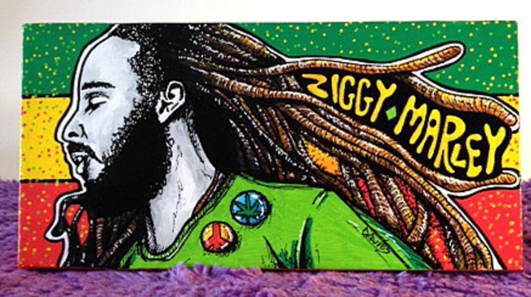 Ziggy Painting - Reggae – Music Art – Music Décor – Painting – Acrylic ...