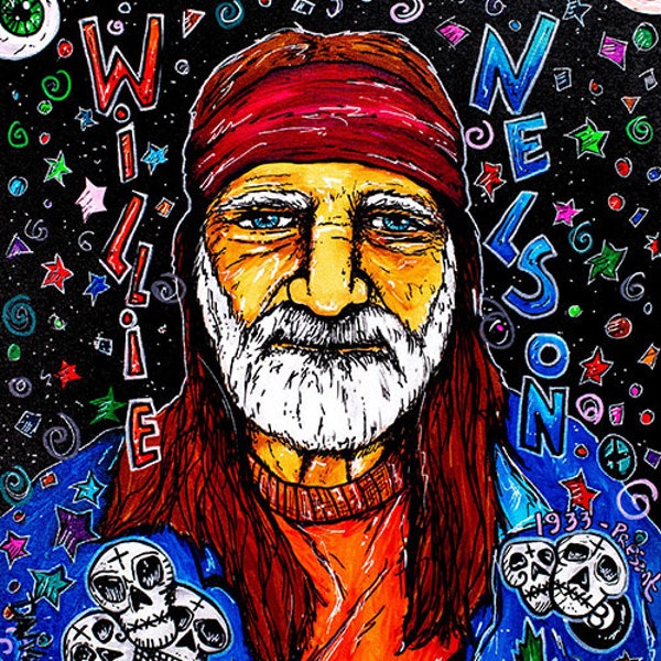 Willie Nelson Poster - Etsy