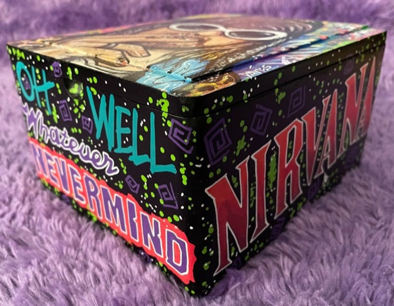 Kurt Cobain Hand Painted Cigar Box - Etsy