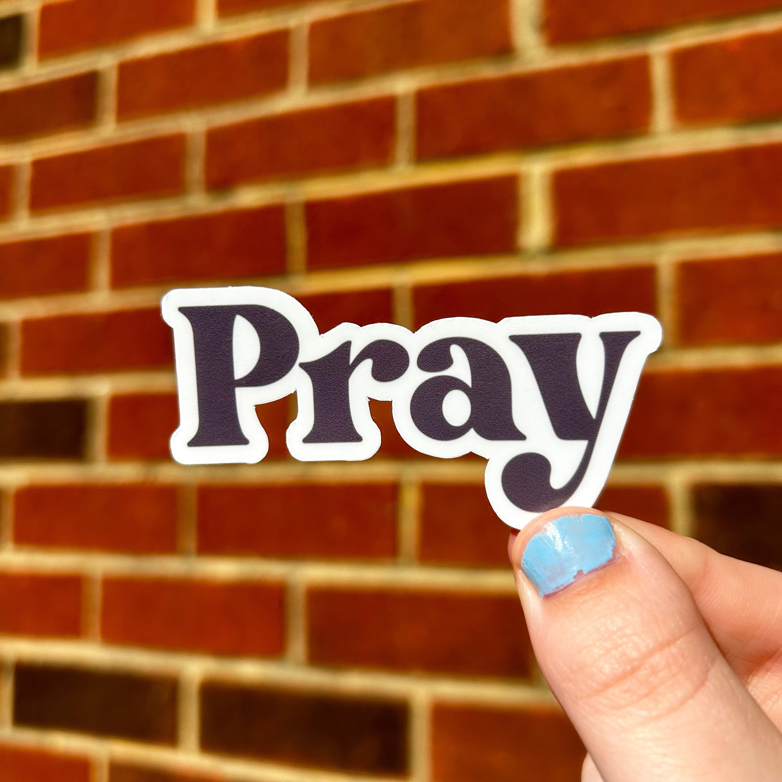 Pray Sticker Sticker for Guys Sticker for Christian Guys - Etsy