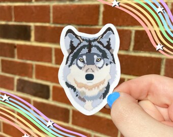 Wolf Wolves Stickers One Inch Round Seals - Etsy
