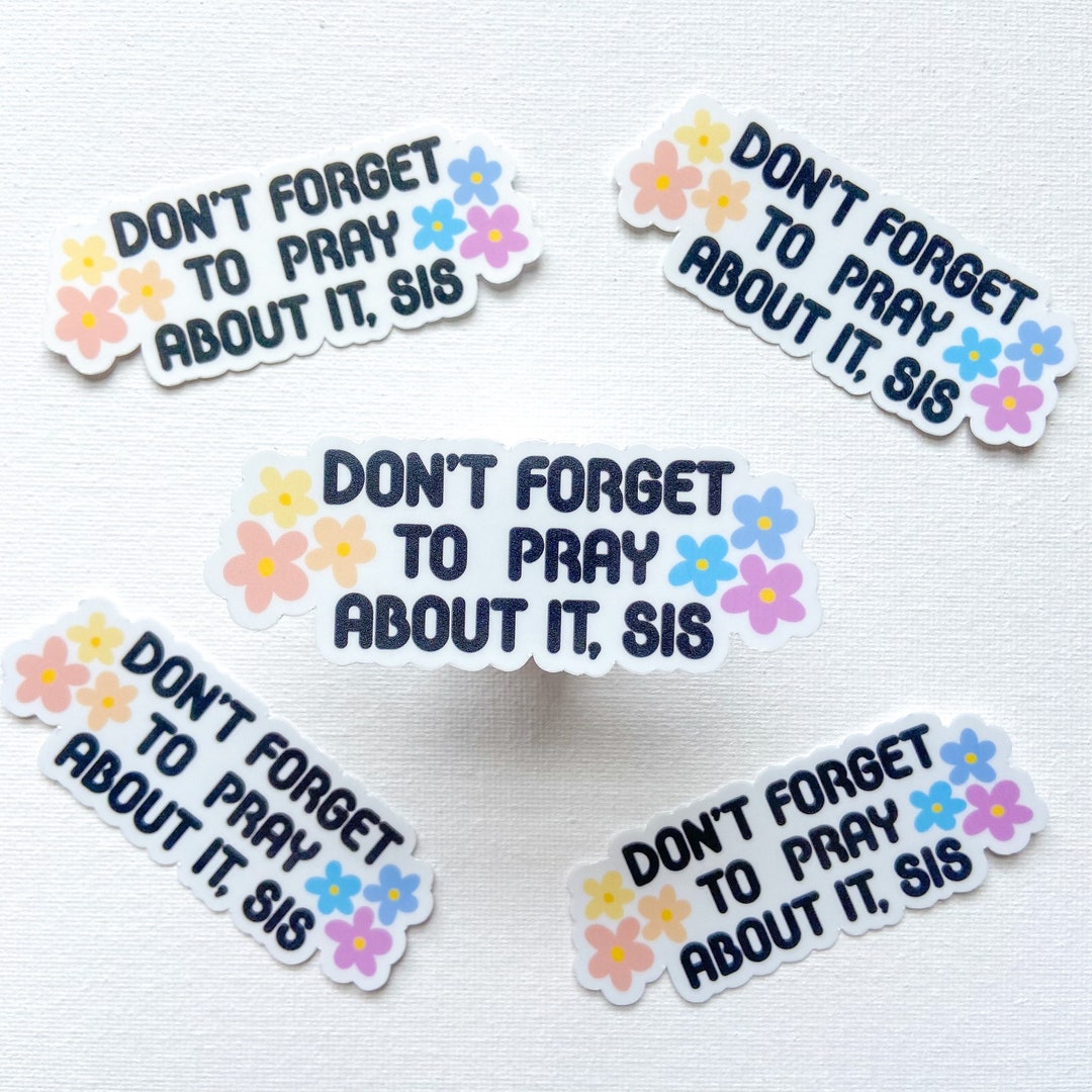 Pray Sticker, Sticker for Her, Sister in Christ Sticker, Faith Based ...