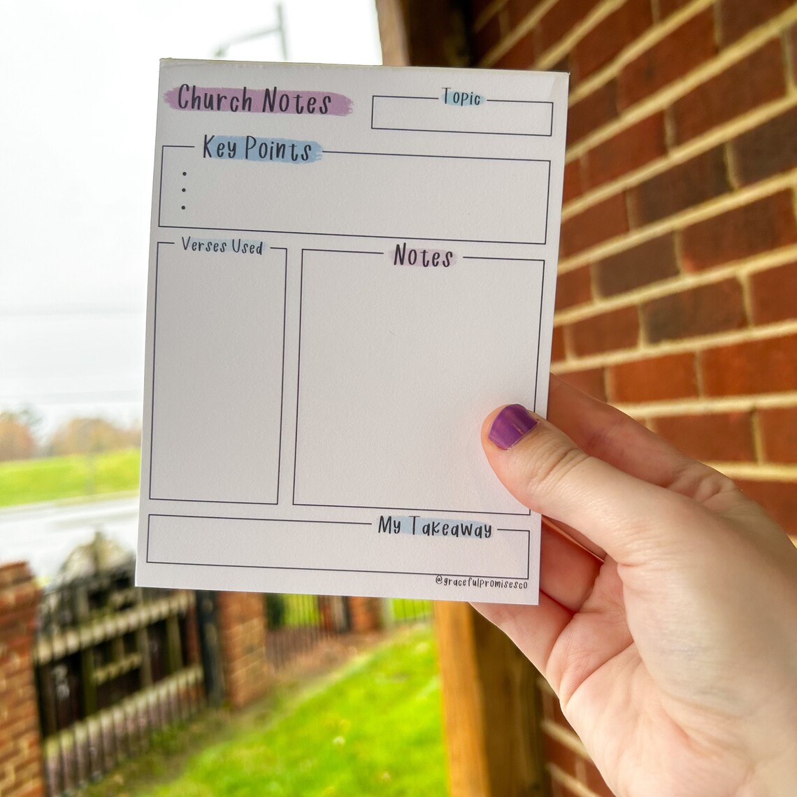 Church Notes, Sermon Notes, Bible Study, Notepad, Church Note Takeaway ...