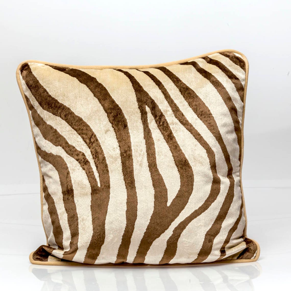 Zebra Velvet Pillow Cover Designer Throw Pillow Velvet - Etsy