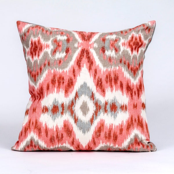 Coral Ikat - Etsy
