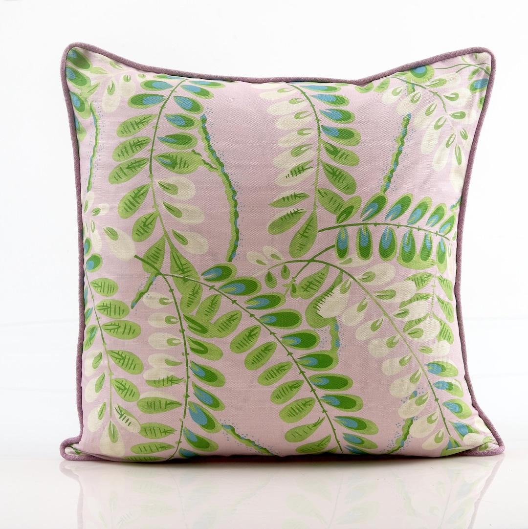 Thibaut Augusta Pillow Cover in Lavender, Purple Accent Pillow Cover ...
