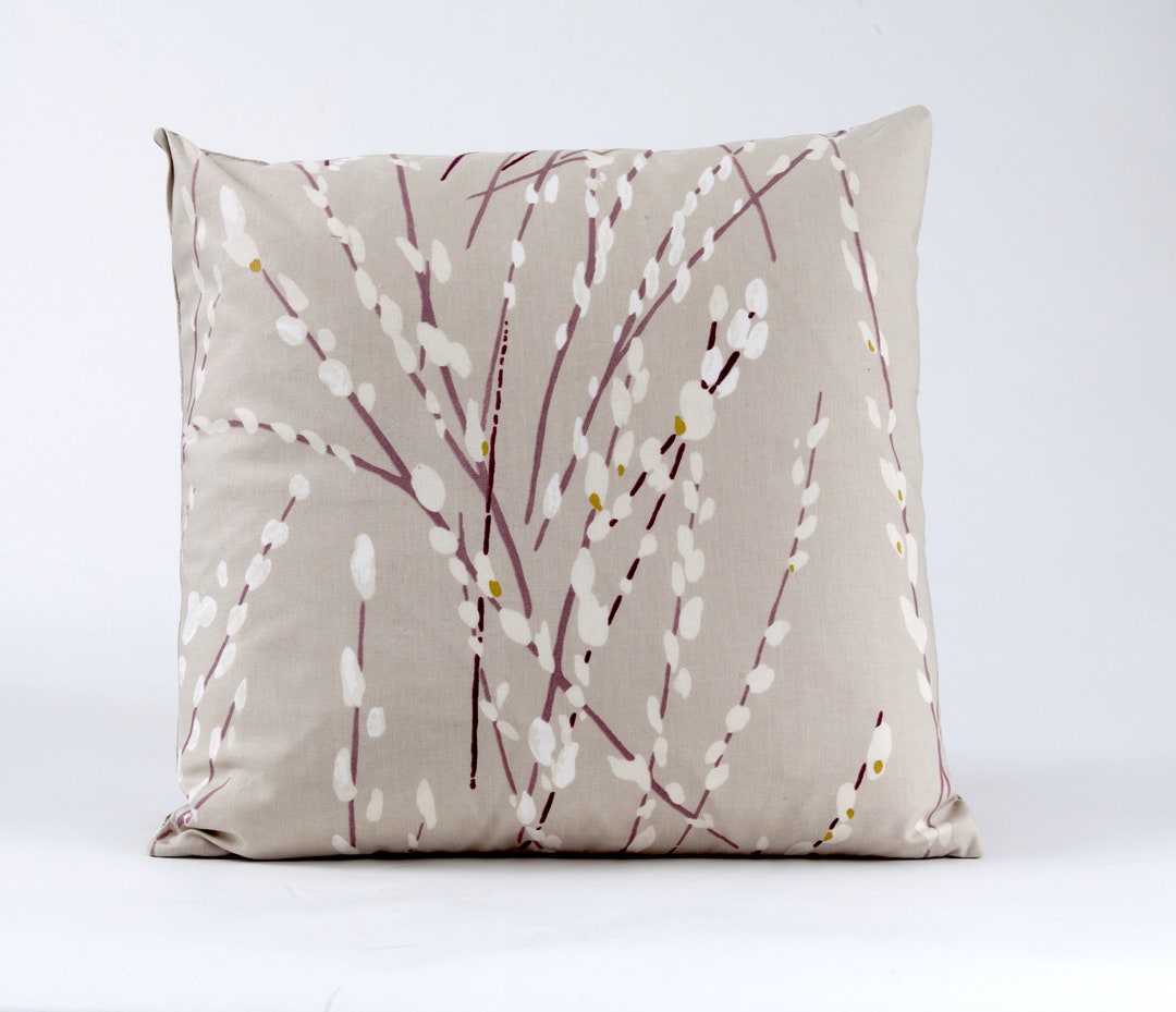 Willow Branch Pillow Cover, Designer Pillow Cover, Decorative Pillow ...