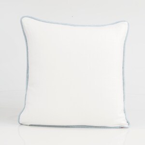 Thibaut Chelsea Pillow Cover, Floral Pillow Cover, French Blue and ...
