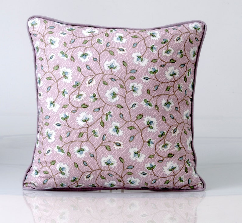 Thibaut Chelsea Floral Pillow Cover, Lavender & Green - Etsy