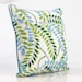 Thibaut Augusta Pillow Cover in Blue and Green, Green Accent Pillow ...