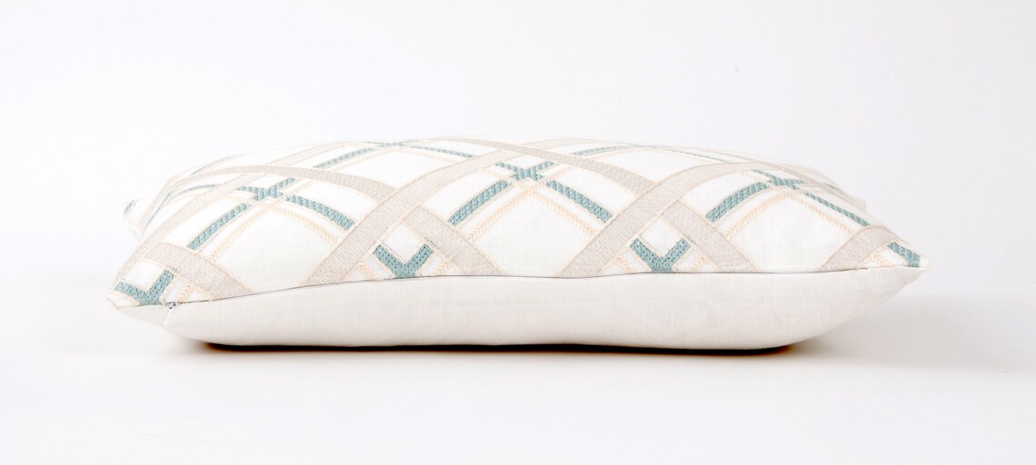 Blue Diamond Velvet Pillow Cover Geometric Lumbar Pillow | Etsy