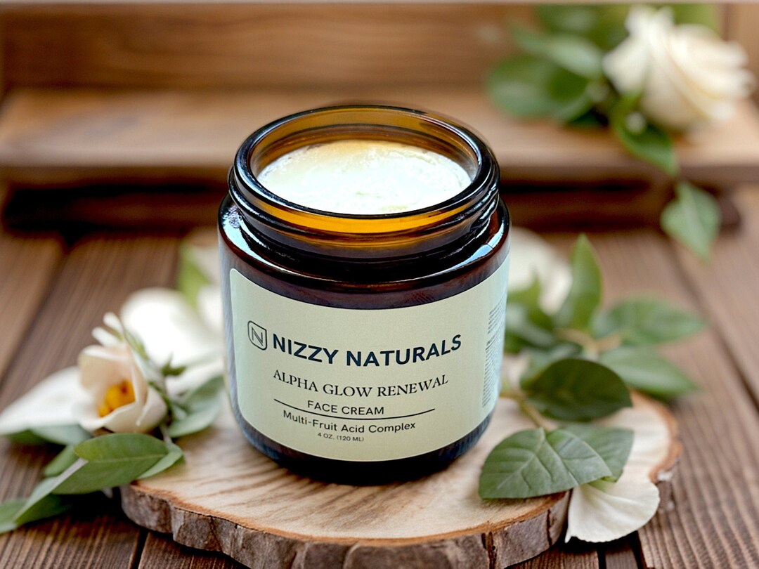 Alpha Hydroxy Acid Cream, Exfoliate Brighten, Reduce Pores, Renewing ...