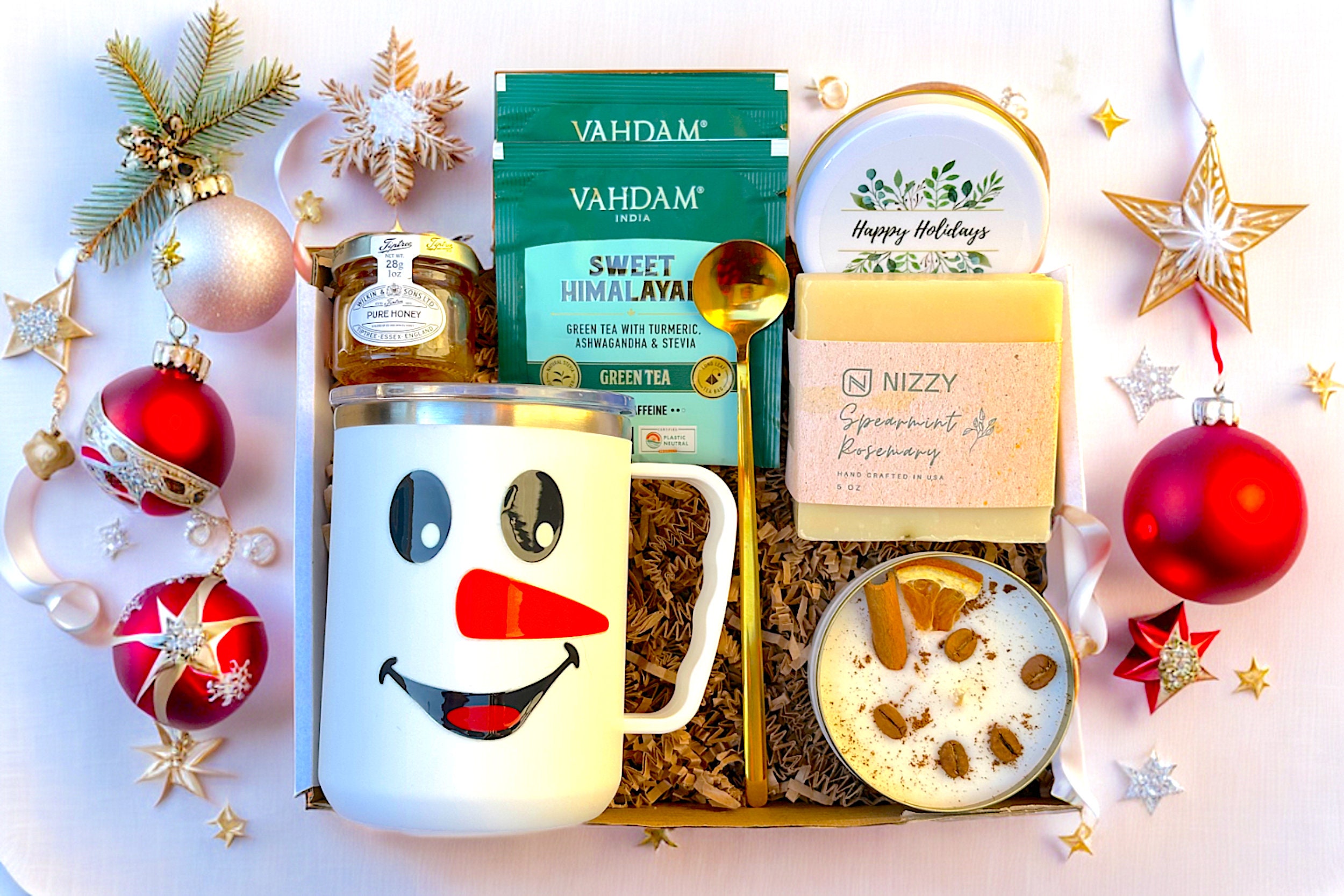 Bulk Christmas Gifts for Employees Christmas Gift for Coworkers Holiday Gifts for Co Workers Spa Gift Basket Coworker Gift Box Xmas