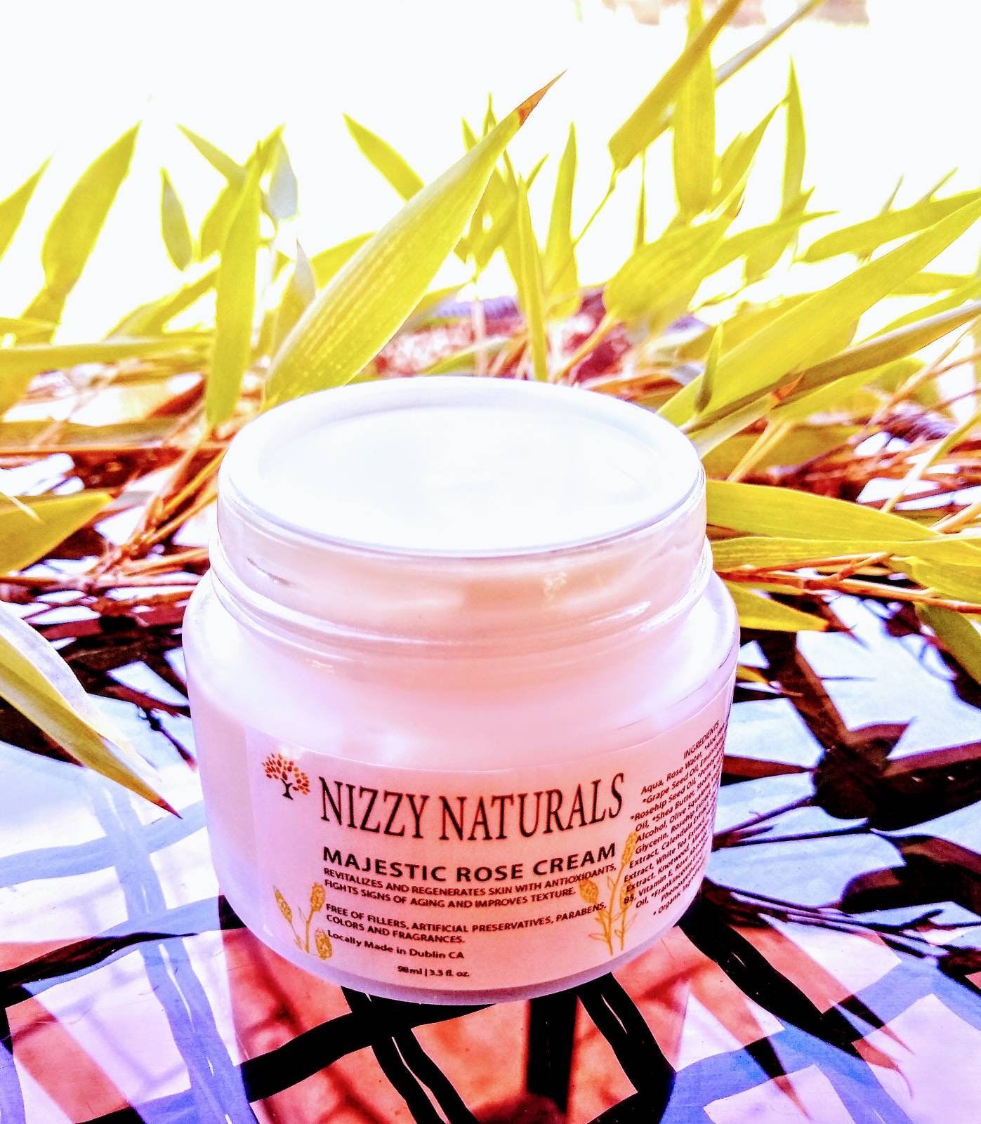 Natural Rose Face Cream, Day Cream, Anti Aging Moisturizer, Rose ...