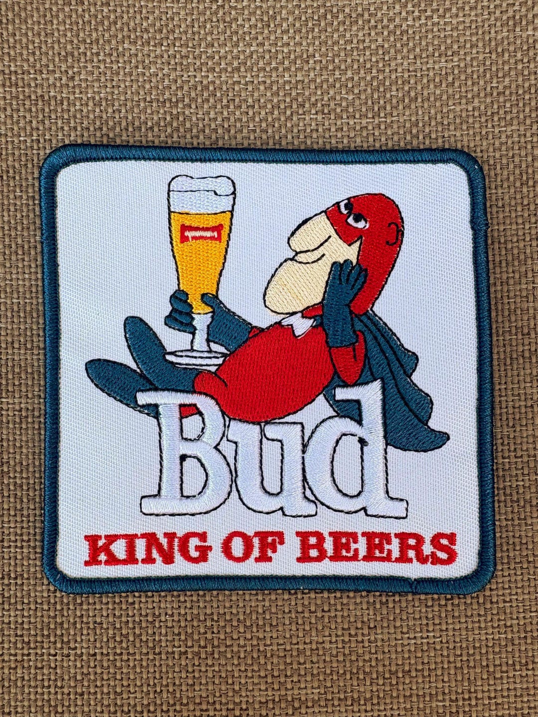 Vintage Budweiser Budman Embroidered Patch – 3.94 X 3.94 Inches Beer ...