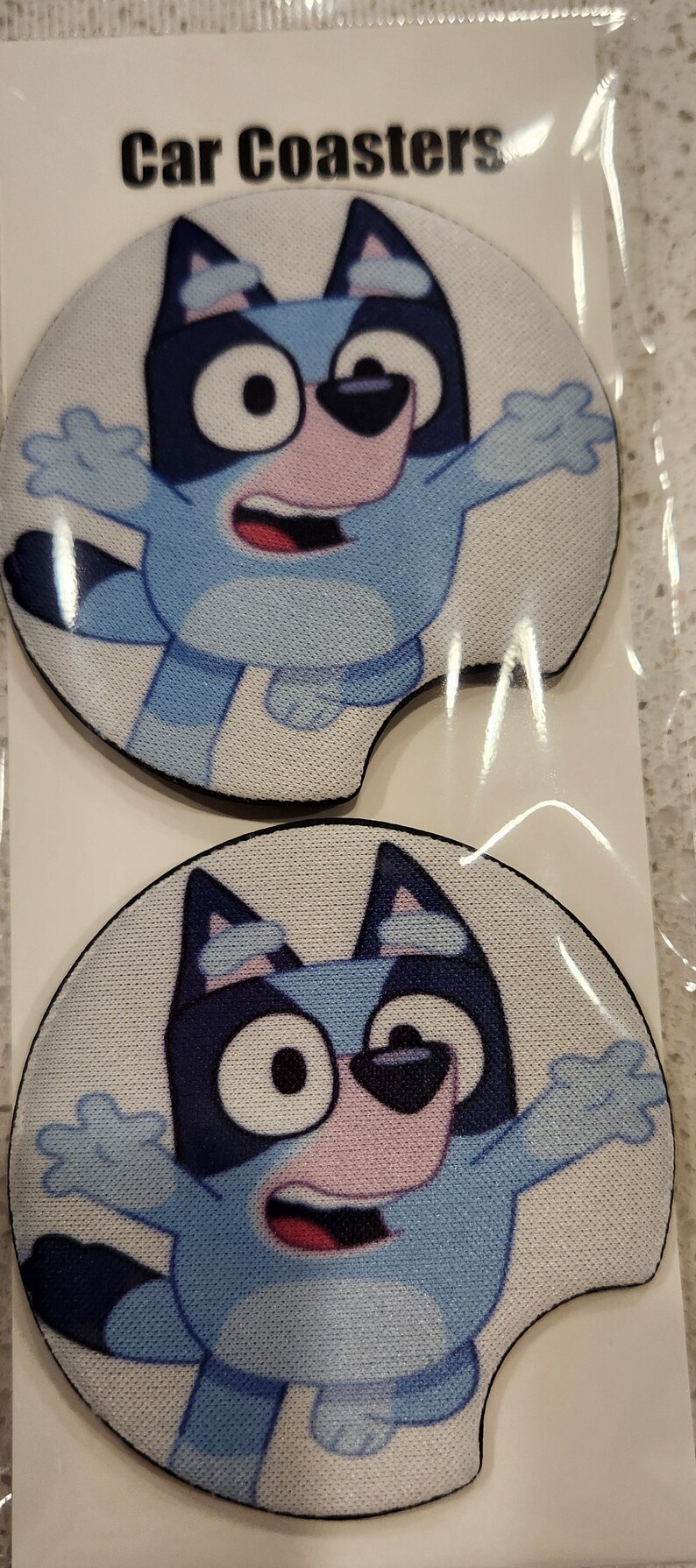 Bluey Car Coasters a Set of 2 - Etsy