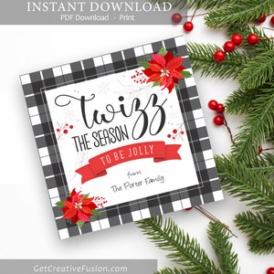 Tag for Twizzler Candy, Printable Christmas Twizzler Tag, Twizz the ...