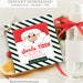 Santa-tizer Gift Tag – Printable Neighbor/teacher Christmas Gift ...