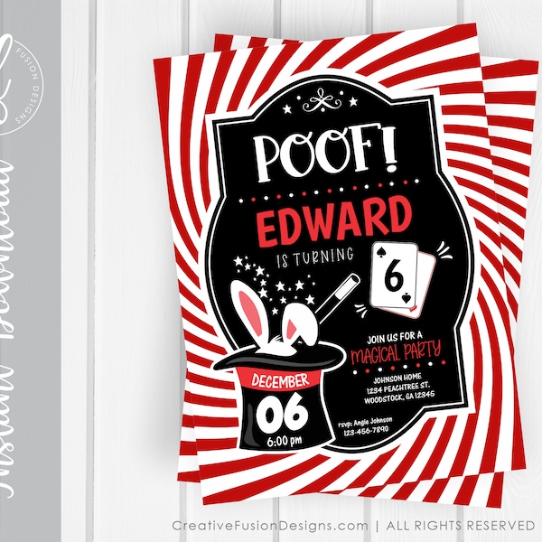 Magic Invitation - Etsy