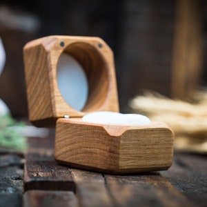 Wood Ring Box - Chestnut Hardwood - Double and Single Ring Boxes - Etsy