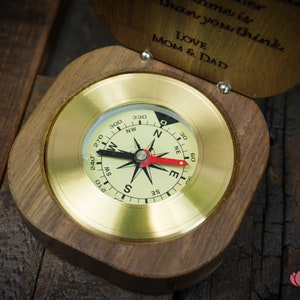 Unique Corporate Gift - Custom Engraved Compass - Etsy