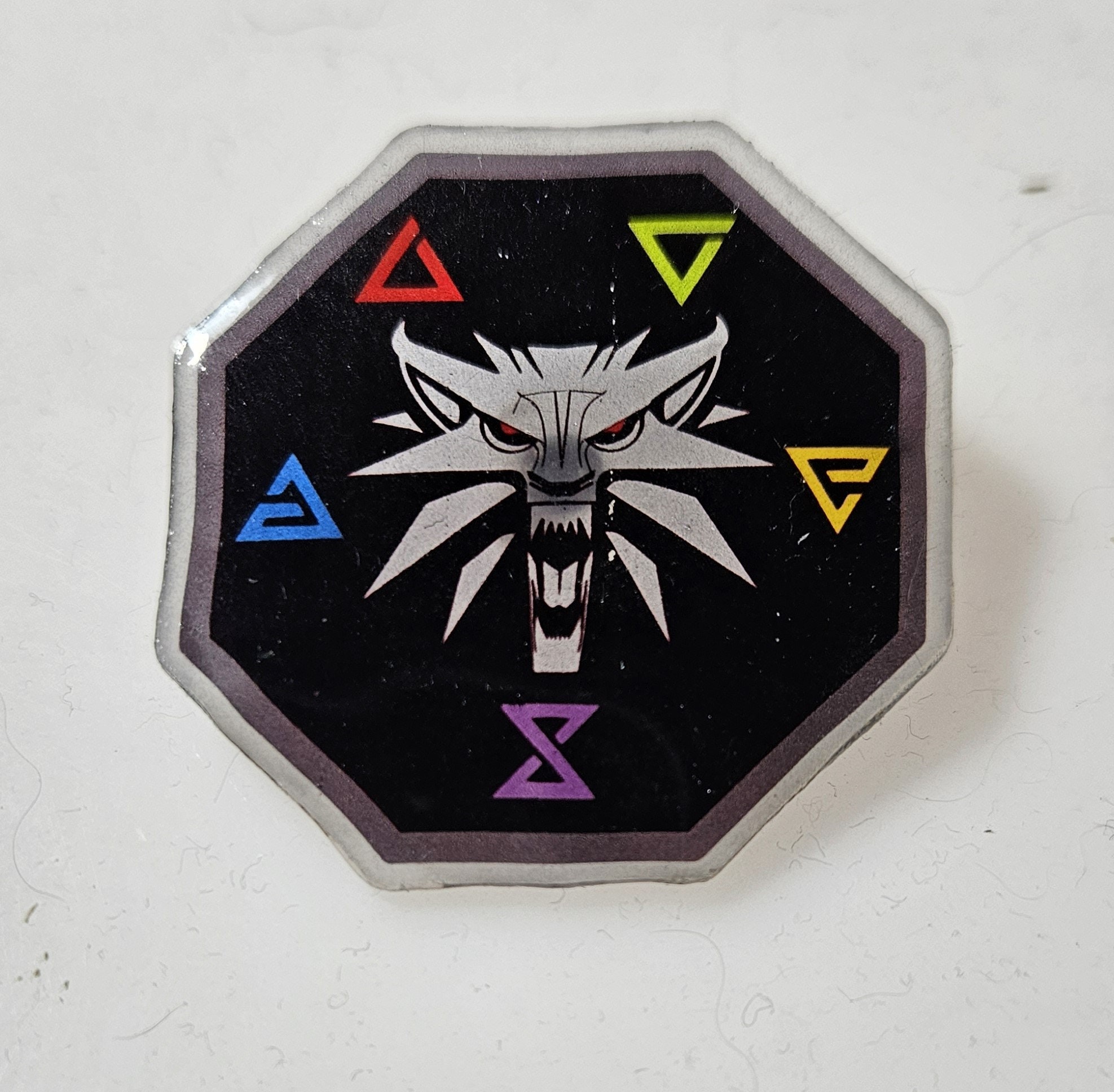 Witcher Inspired Acrylic Pin Badges - Etsy