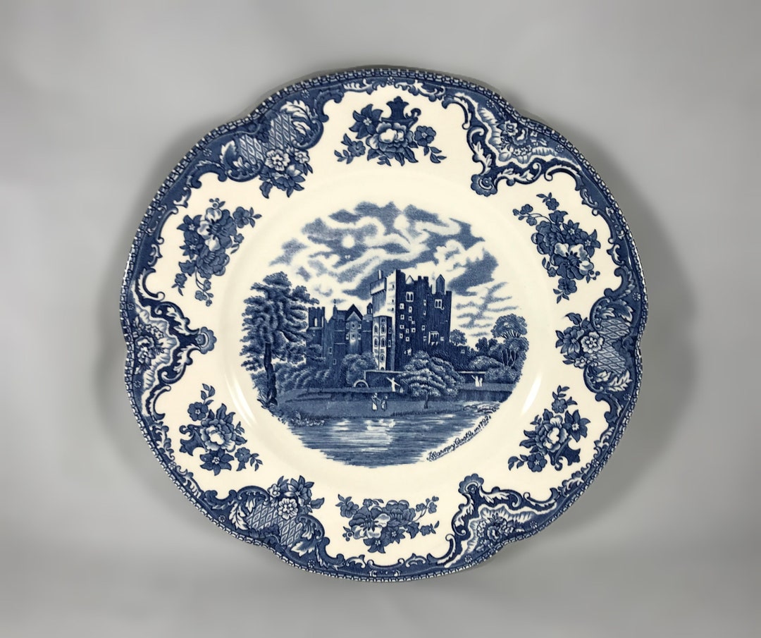 Vintage Johnson Brothers Old Britain Castles Blue Dinner Plate 10 ...