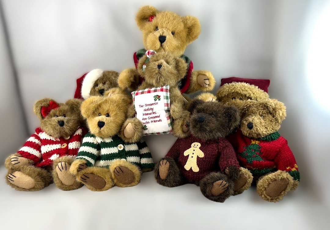 Boyds Bears Plush Christmas Lot of 8 - Etsy