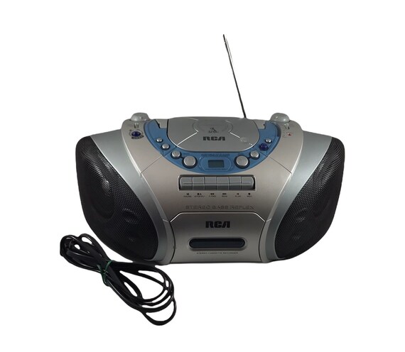 RCA Mini Boombox RCD-110 Am-fm Stereo CD Cassette | Etsy