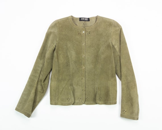 Rare JEAN MUIR London Suede Jacket / 70s 80s Green Suede Top / - Etsy