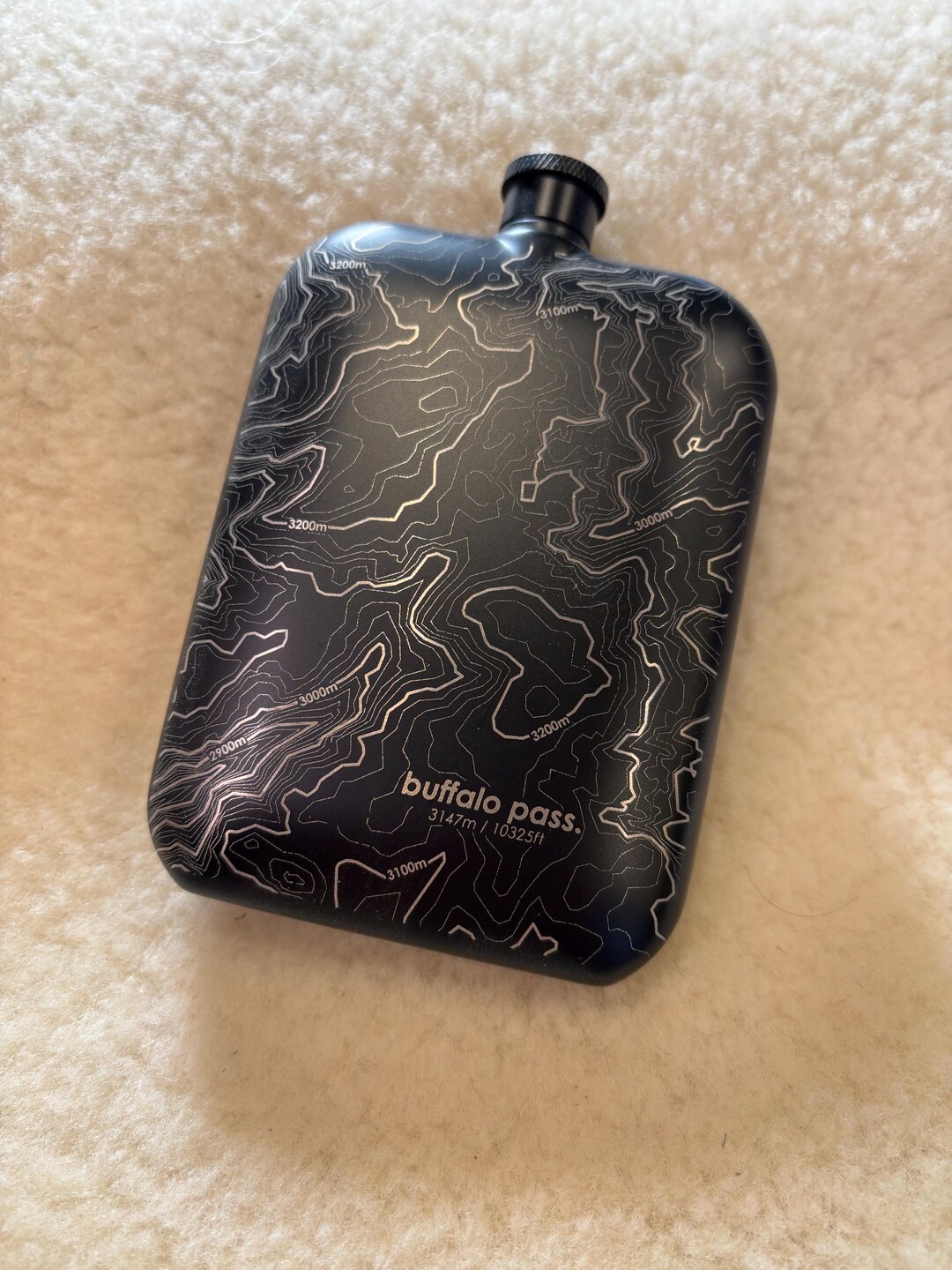 6oz Powder Coated Stainless Steel Flask (buffalo Pass) Steamboat ...