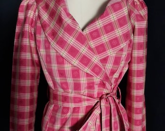 Pink Checkered Jacket - Etsy