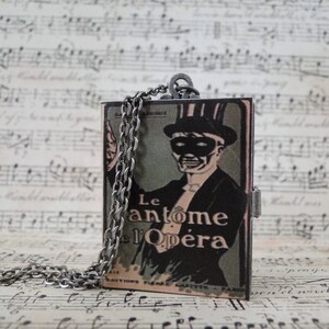 Custom Miniature Book Locket Pendant Choker Necklace Jewelry Vintage ...