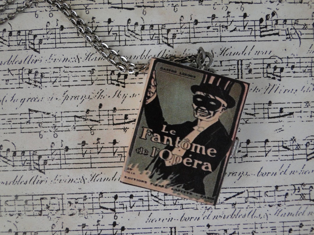 Custom Miniature Book Locket Pendant Choker Necklace Jewelry Vintage ...