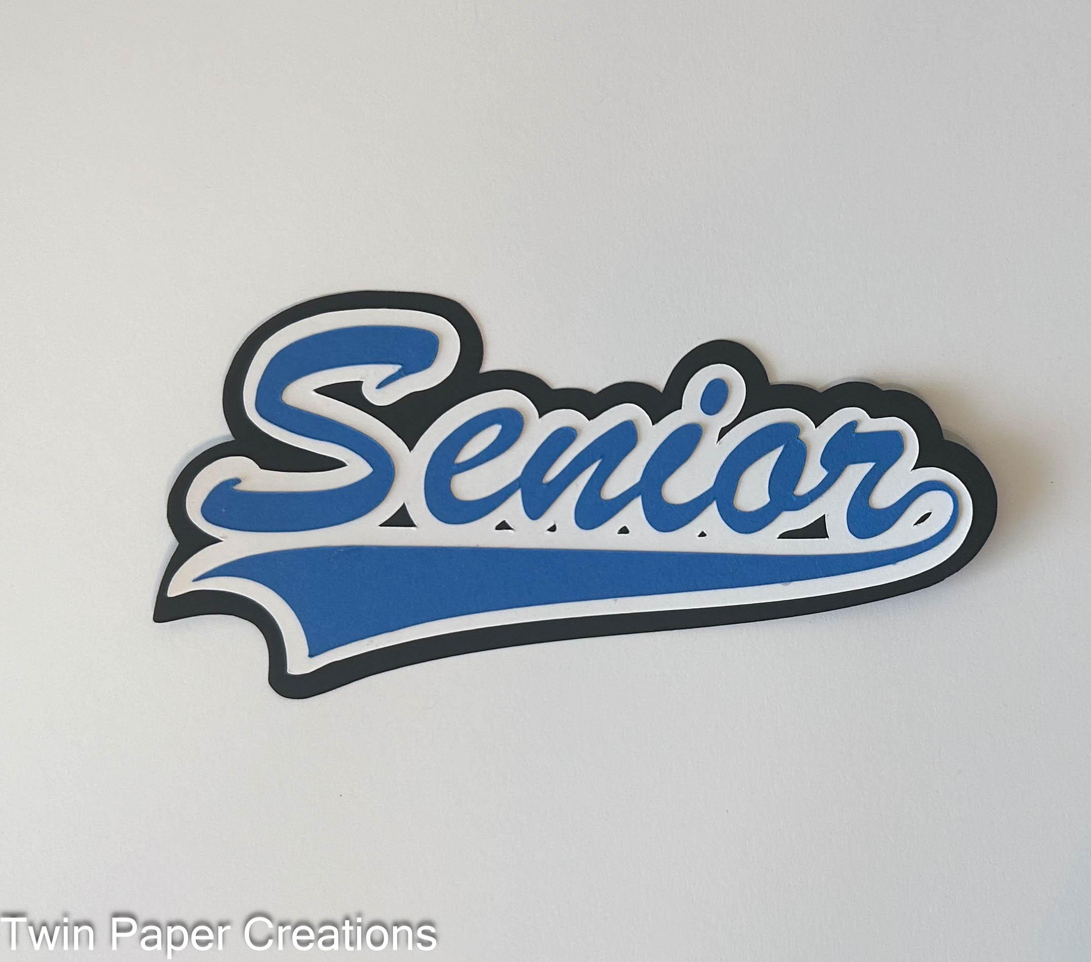 Senior Title Premade Scrapbook Pages Die Cut - Etsy